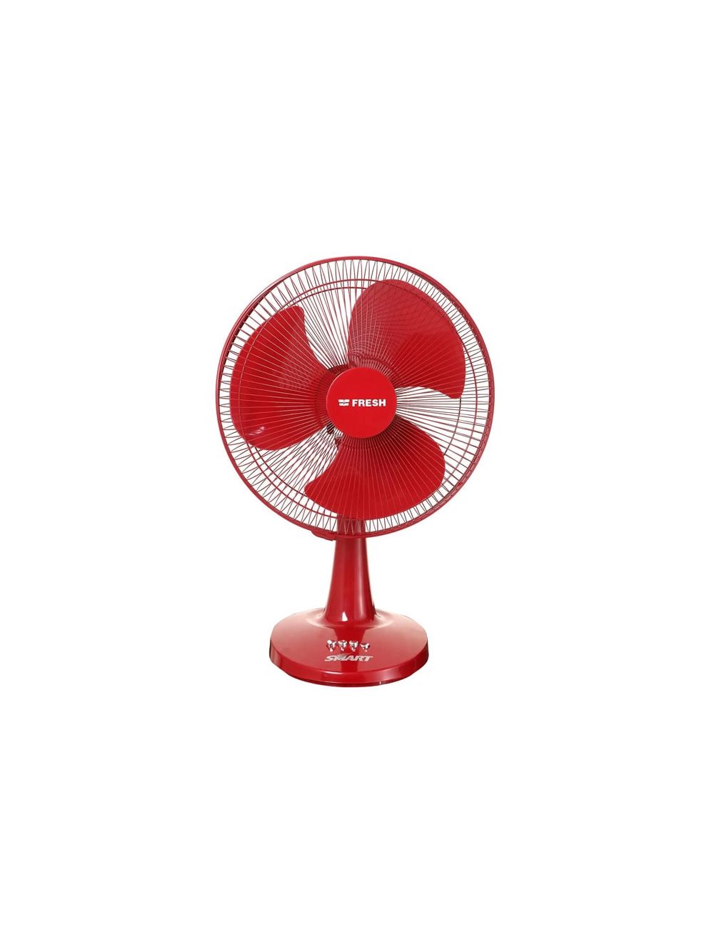 Fresh Fan Desk Smart 16 Inch With 3 Speed and 3 Blades - Red| 2B Egypt