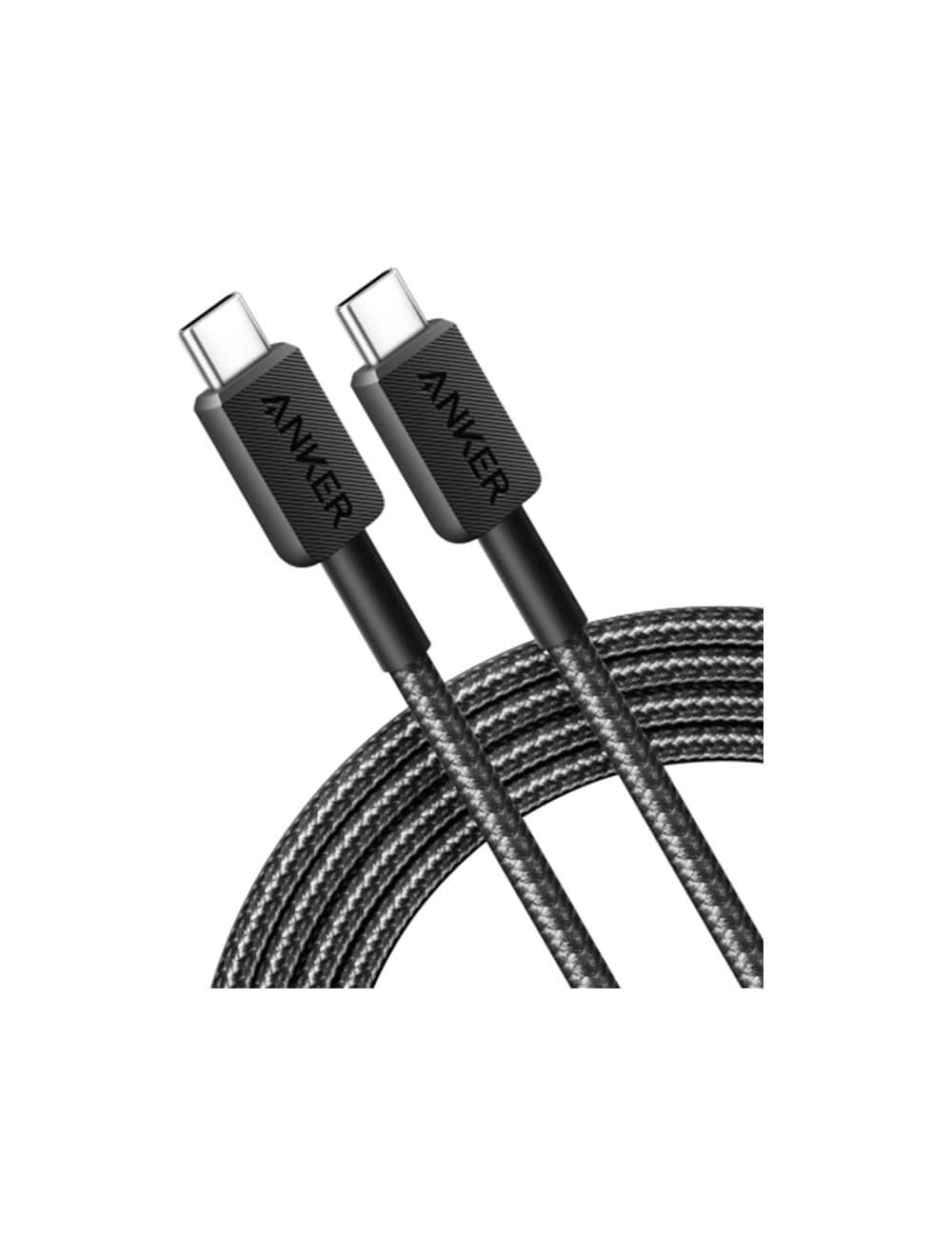 Anker 322 USB-C to USB-C Cable 3ft Braided - Black - A81F5H11 | 2B Egypt
