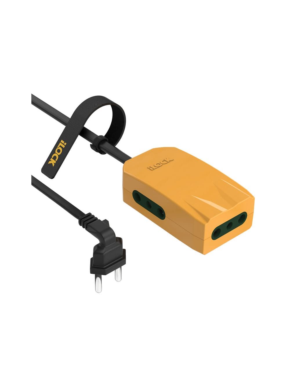 I Lock Mini Power Strip 3 Outlets 1.5M - Yellow | 2B Egypt