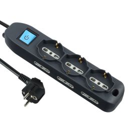 I lock Power Strip 9 Outlets with Switch 16 A - Black| 2B Egypt